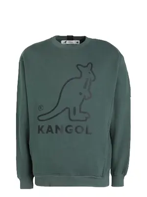 KANGOL Cotton Fleece Sweatshirt Green
