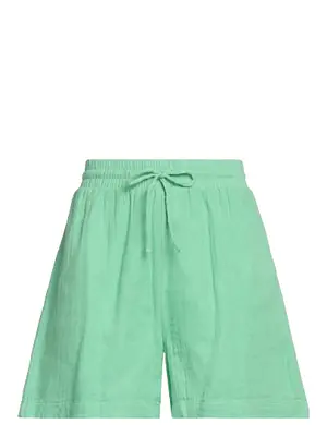 PIECES Relaxed Fit Cotton Shorts - Green