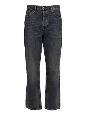 Topshop Straight Leg Jeans - Blue