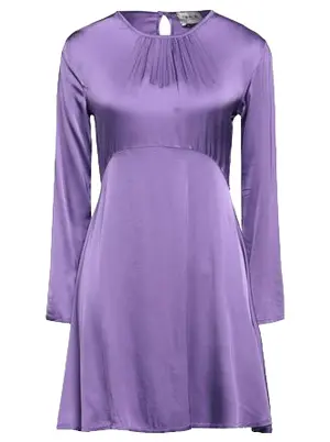 BERNA BERNA Mini Trapeze Dress Purple