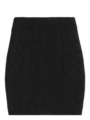 VICOLO VICOLO Knitted Mini Skirt Black