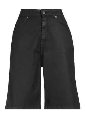 SOUVENIR Denim Bermuda Shorts - Black