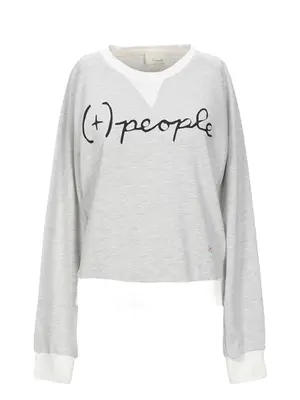+ PEOPLE Light Cotton Sweatshirt - Grey