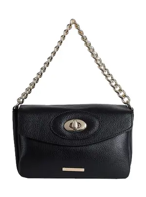 TUSCANY LEATHER Leather Flap Handbag - Black