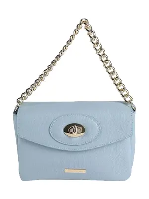 TUSCANY LEATHER Leather Flap Handbag Sky Blue