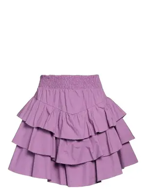 SOUVENIR Cotton Mini Skirt - Purple