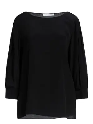 CARACTÈRE Crepe Top - Black