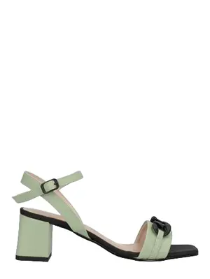 NILA & NILA Appliqued Sandals - Sage Green