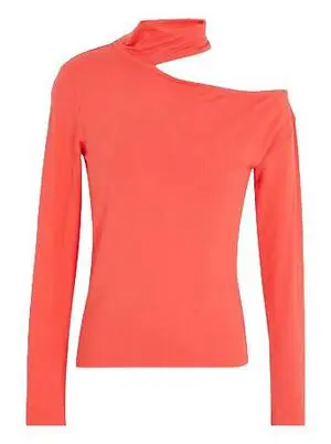8 BY YOOX Viscose Cut-out Top - Red