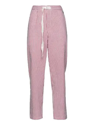 SOUVENIR Striped Tapered Pants - Red