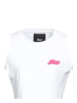 SHOE Jersey Crop Top White