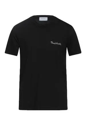 PRESIDENT'S Man T-shirt Black Size S Cotton
