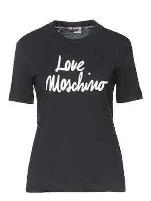 Moschino Cotton Jersey Logo T-shirt - Black