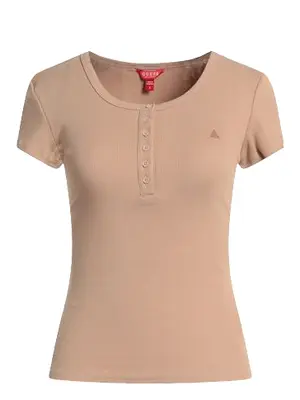 Guess Henley T-shirt - Beige