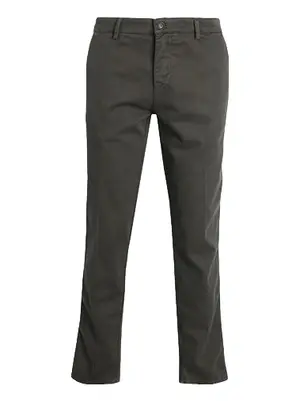 BROOKSFIELD Cotton-Elastane Tapered Leg Pants Green