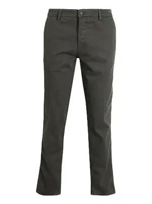 BROOKSFIELD Cotton-Elastane Tapered Leg Pants Military Green
