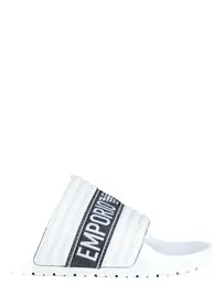 Emporio Armani Pvc Pool Slides - White