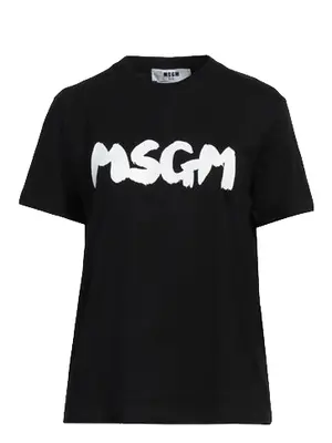 MSGM Logo-print T-shirt - Black