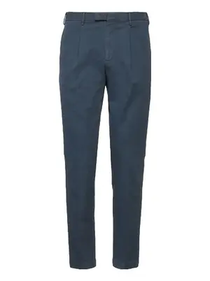 PT TORINO PT Torino Cotton-Blend Trousers Navy Blue