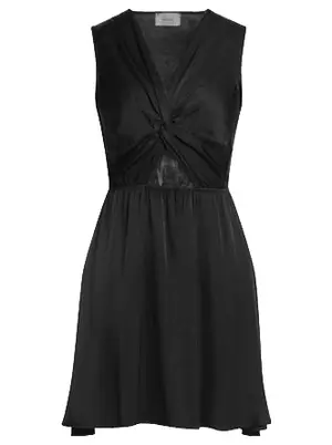 VICOLO VICOLO Mini Trapeze Dress Black