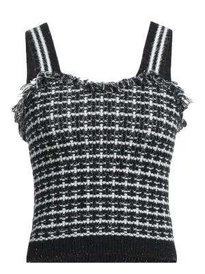 SOALLURE SOALLURE Knitted Corset Top Black
