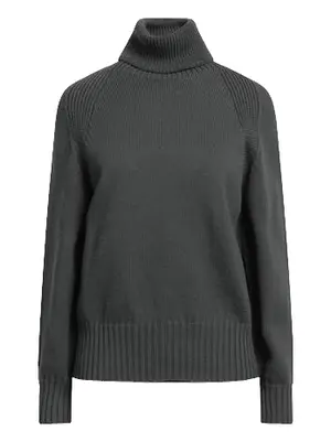 Alpha Studio Turtleneck In Wool And Polypropylene Grey