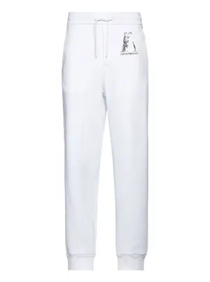 Emporio Armani Man Pants White Size Xs Cotton, Polyester Off White