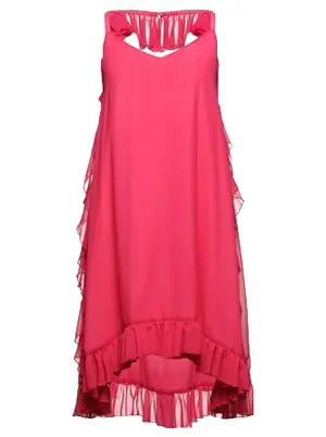 JIJIL Mini Asymmetric Sleeveless Dress - Pink