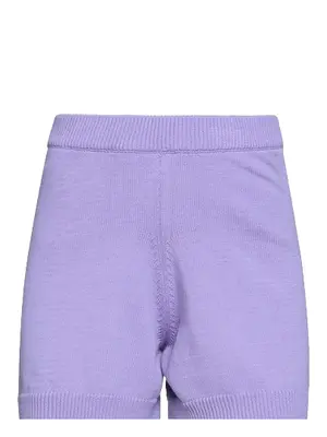 VICOLO Knit Lightweight Knit Shorts Lilac