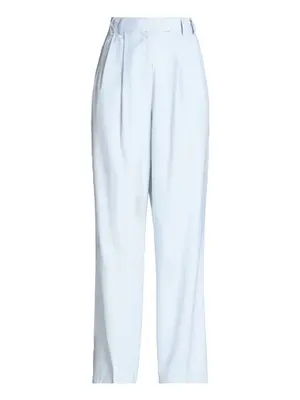 Topshop Straight Leg Twill Pants - Blue