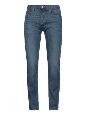 Armani Exchange Straight-leg Jeans With Five-pocket Design - Blue