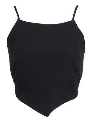 Vero Moda Cotton Crop Top - Black