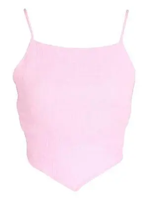 Vero Moda Cotton Crop Top - Pink