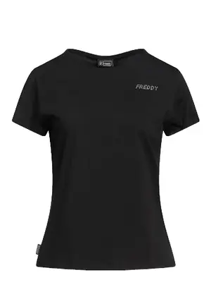 FREDDY Logo-print T-shirt - Black