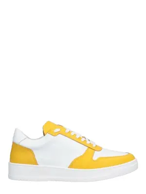LONELY CROWD Leather Low-top Sneakers - Yellow