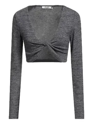 NA-KD Knitted Crop Top Grey