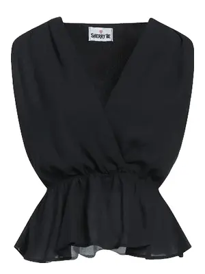 SHERRY BE SHERRY BE Peplum Top Black