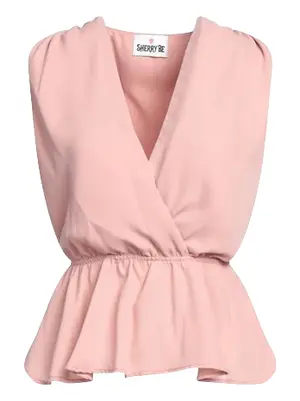 SHERRY BE SHERRY BE Peplum Top Pink