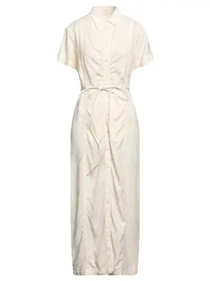 Patrizia Pepe Maxi Lyocell Shirt Dress White
