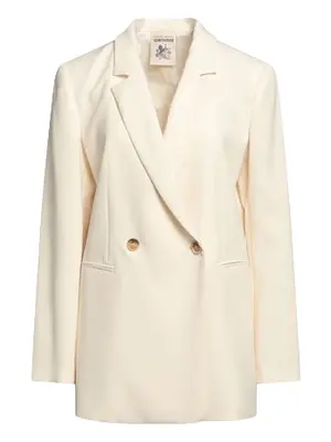 SEMICOUTURE SEMICOUTURE Blazer In Triacetate And Polyester White