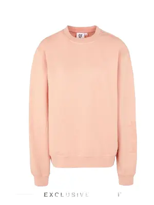 LES GIRLS LES BOYS X YOOX Loopback Crewneck Sweatshirt - Pink