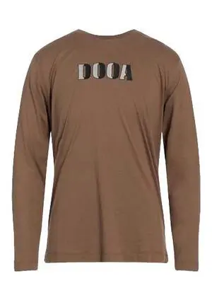DOOA Man T-shirt Brown Size L Cotton Brown
