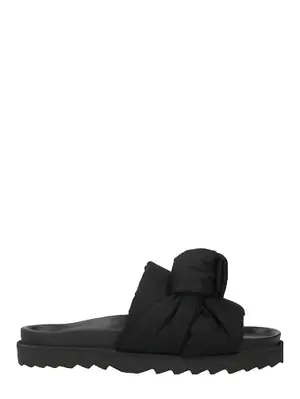Inuikii INUIKII Linen Slide Sandals Black