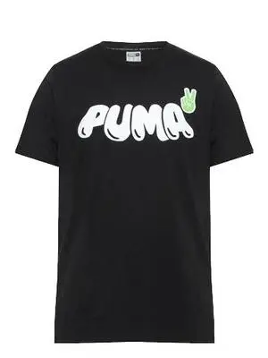 PUMA T-shirt Size Cotton, Polyester - Black