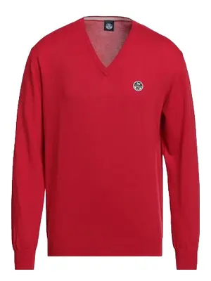 NORTH SAILS Cotton Knit Sweater - Red