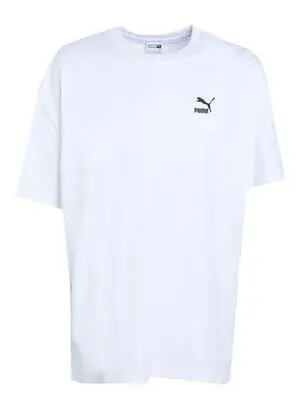 PUMA Classics Oversized Tee T-shirt Size Cotton - White