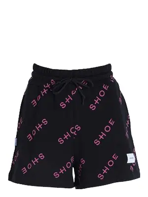 SHOE Cotton Shorts - Black