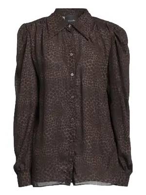 John Richmond Leopard-print Shirt - Brown