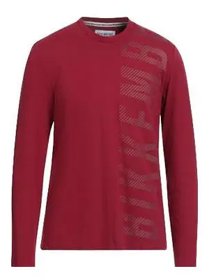 BIKKEMBERGS T-shirt Garnet Size Cotton, Elastane - Red