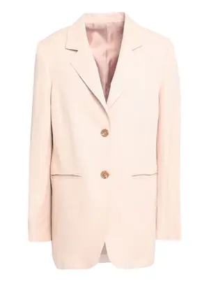 Arket Twill Blazer With Lapel Collar - Pink